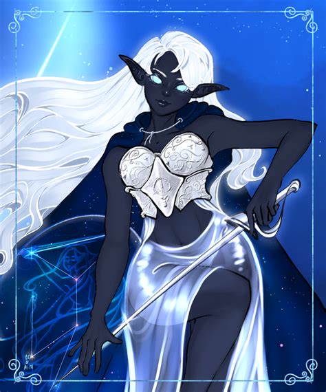 Oc Drow Circle Of Stars Character Illustration Rcharacterdrawing