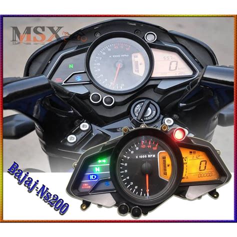 Msxmoto Motorcycle Meter For Pulsar 200 Ns Bajaj Ns200 Bajaj 200nc Instrument Speedometer Lcd