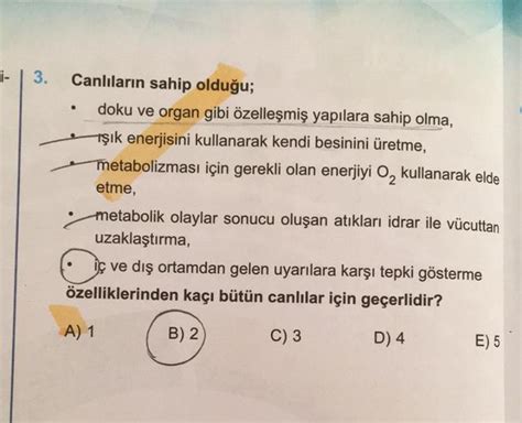 I 3 Canlıların Sahip Olduğu Doku Ve Organ Gibi özelleşmiş Yapılara