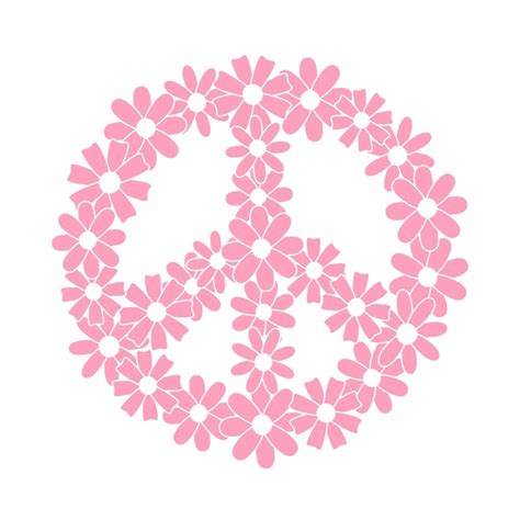 Premium Vector Vector Hand Drawn Doodle Sketch Pink Peace Sign
