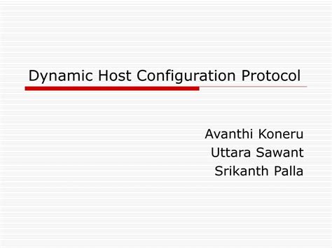 PPT Dynamic Host Configuration Protocol PowerPoint Presentation Free