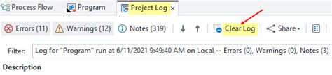 Solved Eg Warning Cannot Show Project Log Warning Dialog Sas