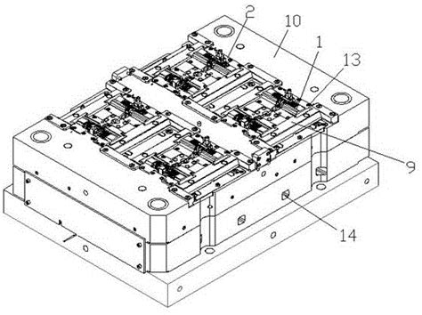 一种成型件整体快速换型的塑胶模具结构的制作方法