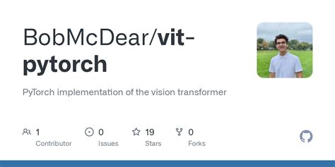 github bobmcdear vit pytorch pytorch implementation of the vision transformer