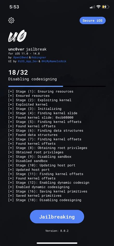 Help I Keep Getting This Erro Whilst Try To Jailbreak Any Fixesuncover Installed From