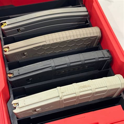 Milwaukee Packout Ar15 Mag Storage Custom Insert Kit 556223