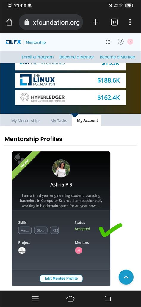 Ashna Suresh On Linkedin Lfx Linuxfoundation Mentorship Opensource Hyperledger