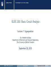 Understanding Linearity And Superposition In Electric Circuits Course Hero