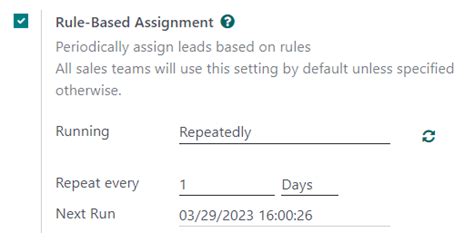 assign leads with predictive lead scoring — odoo 16 0 documentation