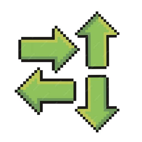 Premium Vector Pixel Game Menu Arrow Game Interface Pixelated Life Bar And Menu Button Game