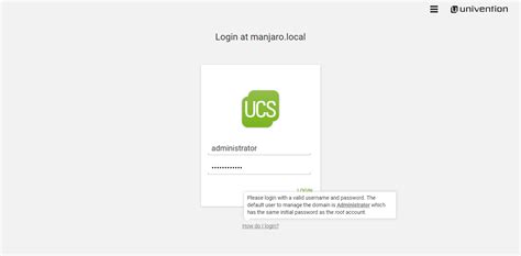 Ucs Login Manjaro Dot Site