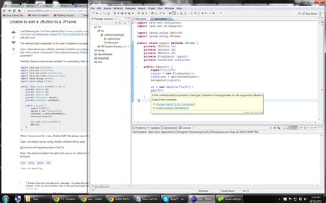 Java Unable To Add A Jbutton To A Jframe Stack Overflow