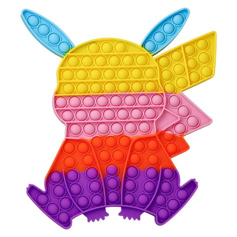 Pikachu Anime Pokemon Pop It Jumbo Popping Fidgets