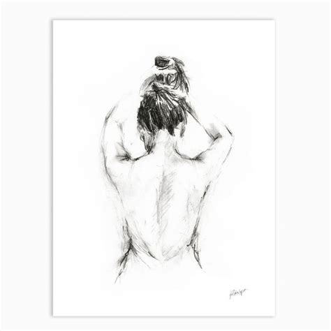 Minimalist Pencil Drawing Print Erotic Art Print Gallery Etsy