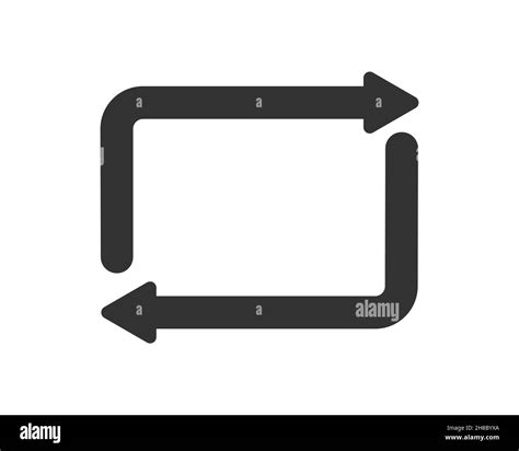 Repeat Icon Reload Button In Music Player Two Graphic Arrows As