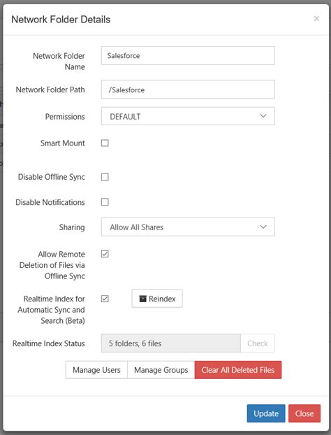 Clearing Deleted Files From Network Folders Filecloud Docs Server