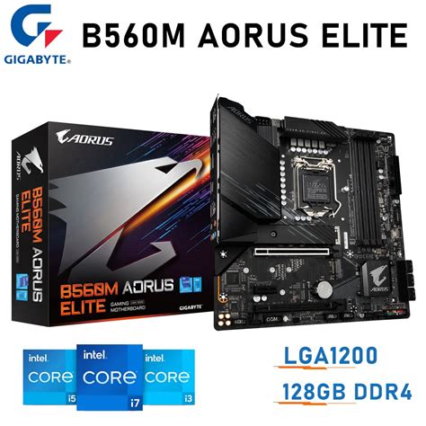 LGA 1200 Gigabyte B560M AORUS ELITE Motherboard 1200 10th/11th-Gen ...