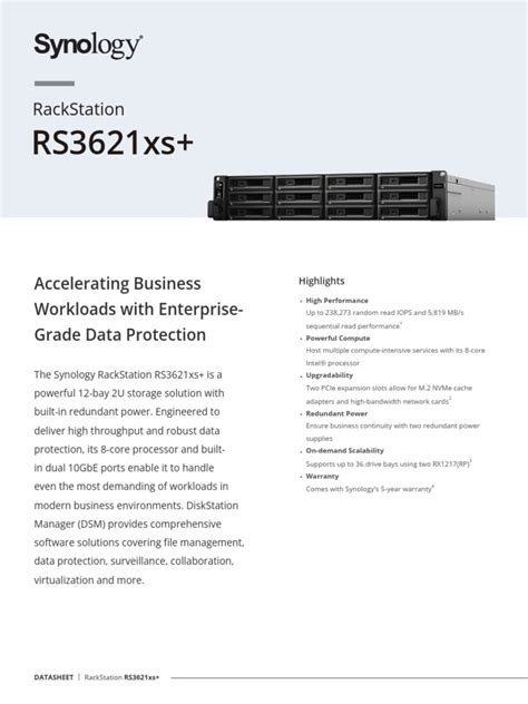 synology rs3621xs data sheet enu pdf solid state drive file