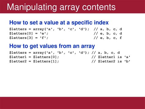 Arrays MIS Jeremy Shafer Department Of MIS Fox Babe Of Business Ppt Download