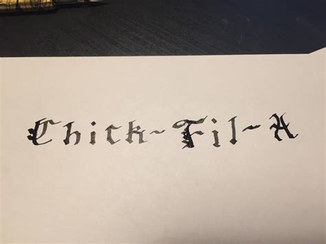 I Tried A Gothic Script And It Looks Nice R Handwriting