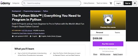 Top Python Courses Online In Python Central