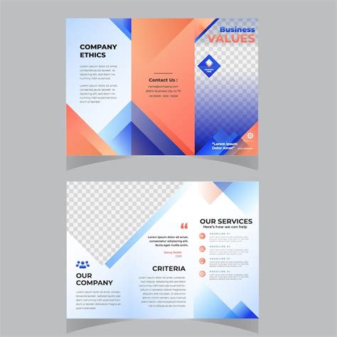 Premium Vector Corporate Business Trifold Brochure Template Modern Creative And Professional