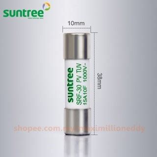 Suntree Solar PV DC Fuse Link 10A 15A 20A 30A 32A 1000V DC GPV Fuse TUV CE Photovoltaic Fuse
