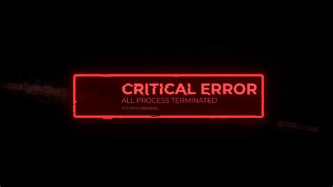 Cgi Video Of Critical Error Message Flashing Stock Footage Sbv 348500072 Storyblocks