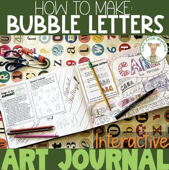 How To Draw Bubble Letters Interactive Notebook By Cara From Montara