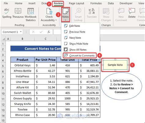 How To Add Edit Hide And Remove Notes In Excel Exceldemy