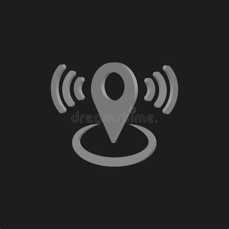 Map Pointer With Wifi Symbol Vector Illustration Stock Image Stock