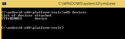 Android Debug Bridge ADB Verbindung zum Gerät über USB WLAN