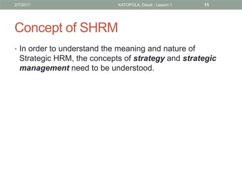 Lesson 1 Introduction To Shrm Pptx