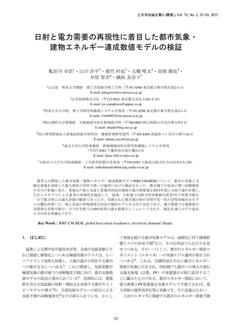 Pdf Validation Of A Numerical Urban Weather Forecasting Model Coupled With A Building Energy