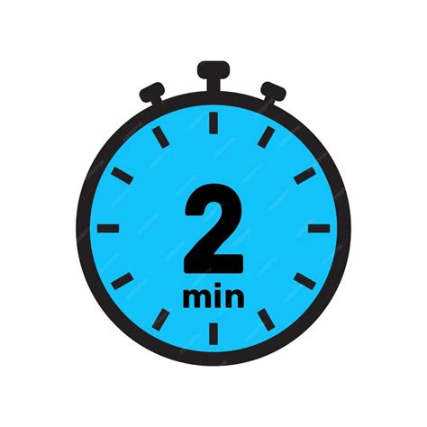 Premium Vector 2 Minute Timer Clock Stopwatch Isolated Icons Countdown Timer Symbol Minute