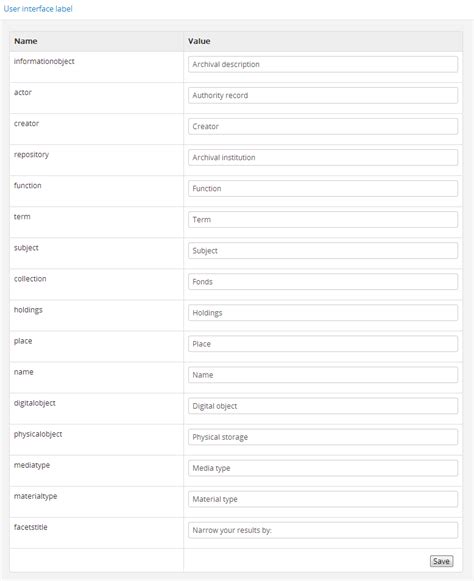 Settings Documentation Version 21 Atom Open Source Archival