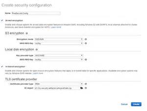 Encrypt Data At Rest And In Flight On Amazon Emr With Security Configurations Aws Big Data Blog