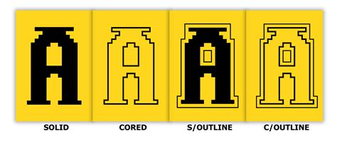 Construct Pixel Font Behance