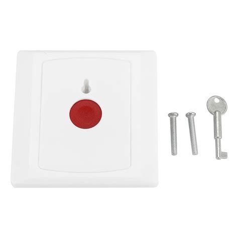 DC V Wired Safe Security Plastic Family Office Mini Emergency Alarm Panic Push Button