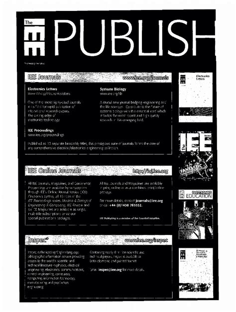 IEE Publishing IET Journals Magazine IEEE Xplore