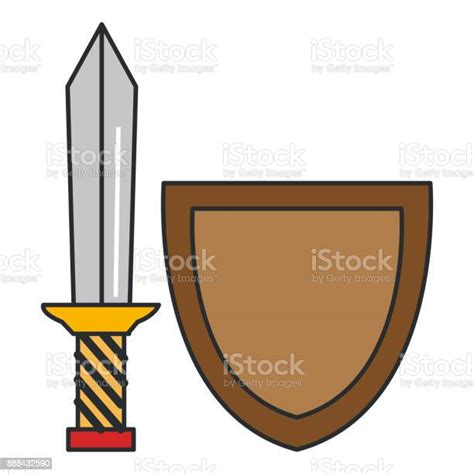 전사 칼과 방패 강철에 대한 스톡 벡터 아트 및 기타 이미지 강철 개념 검 Istock