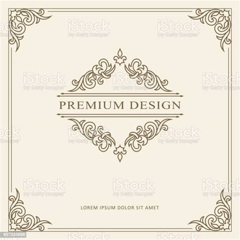 빈티지 장식 인사말 카드 벡터 템플릿입니다 레트로 럭셔리 초대장 로얄 인증서입니다 Flourishes 프레임입니다 벡터 배경 0명에 대한 스톡 벡터 아트 및 기타 이미지