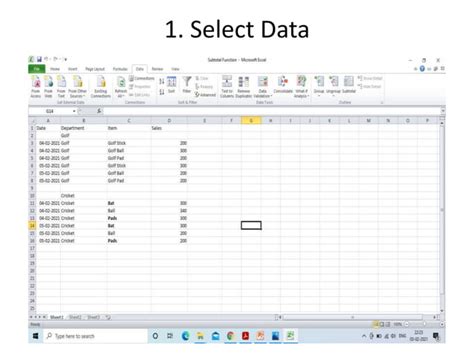 3 Subtotal Function In Excel Pdf