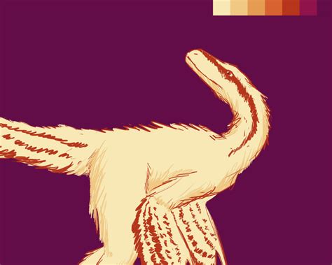 289692 Safe Artist Ormspryde Dinosaur Artwork Digital Art Dinovember Pyroraptor Sketch