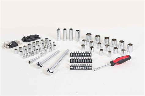 Mechmax Socket Tool Set 1 2 3 8 And 1 4 Inch Drive Sae And Metric Size