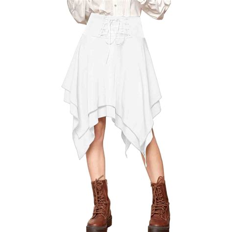 Women Gothic Skirt Fairy Grunge Asymmetrical Fairy Skirts Renaissance
