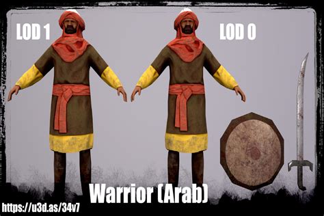 Warrior Arab Characters Unity Asset Store