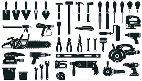 وکتور ابزار، مجموعه وکتور ابزارآلات دستی و صنعتی و ساختمانی