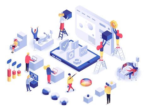 Premium Vector Web Development Isometric