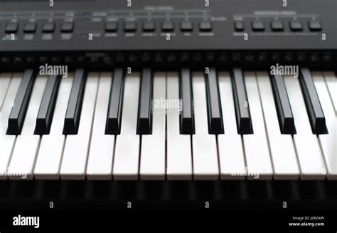 Professional Midi Keyboard Synthesizer With Knobs And Controllers Stock Photo Alamy